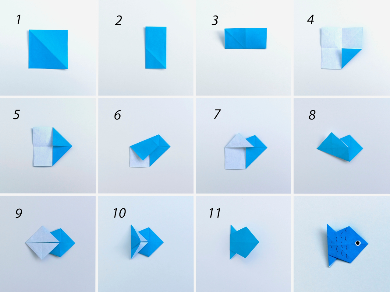 Lankstymas iš popieriaus (origami) vaikams: 10 schemų žingsnis po ...