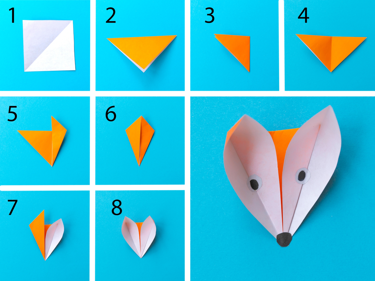 Lankstymas iš popieriaus (origami) vaikams: 10 schemų žingsnis po ...