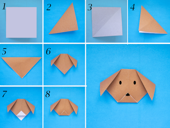 Lankstymas iš popieriaus (origami) vaikams: 10 schemų žingsnis po ...